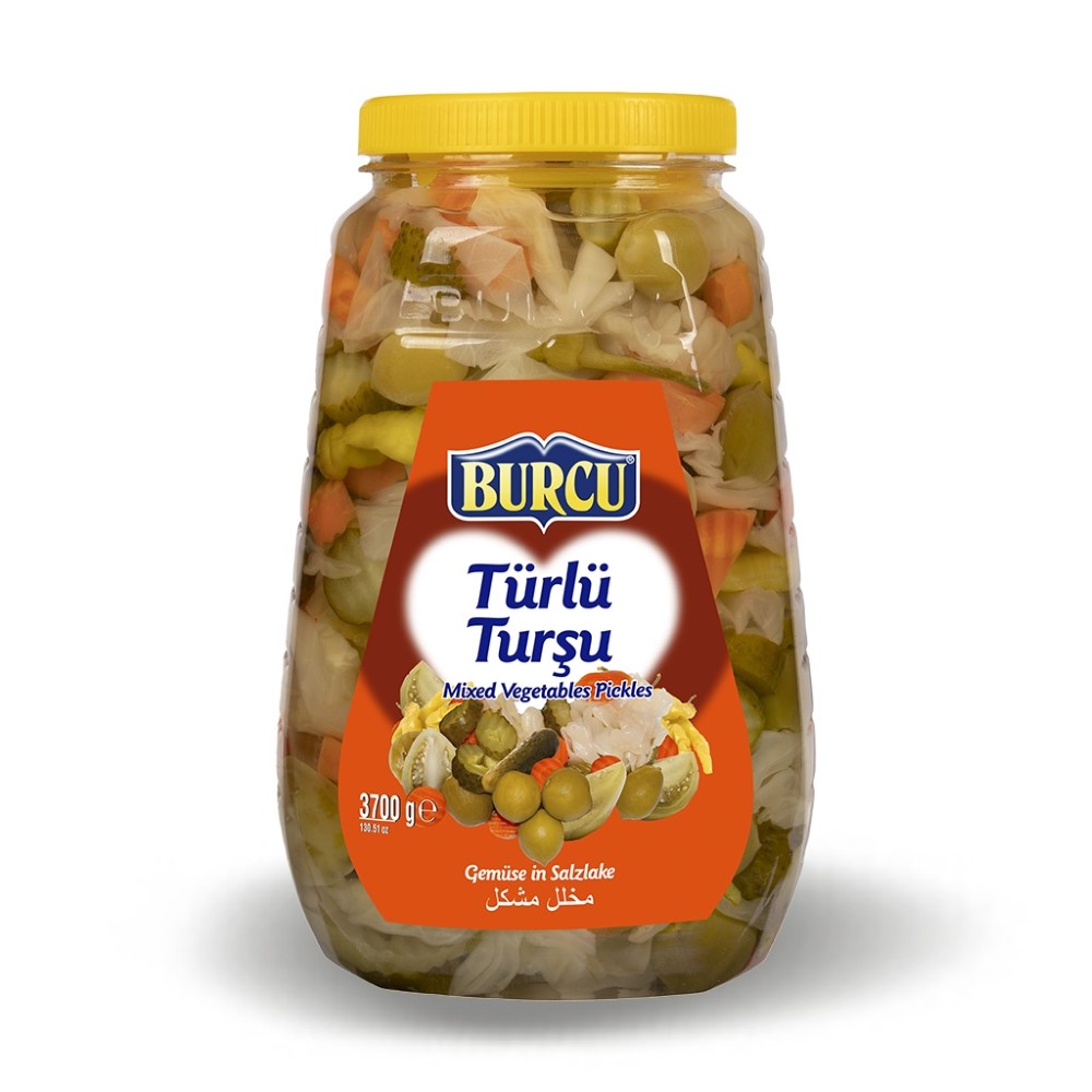 Burcu Mixed Vegetables Pickle 3.85kg - Karisik Tursu - Denar Foods Online